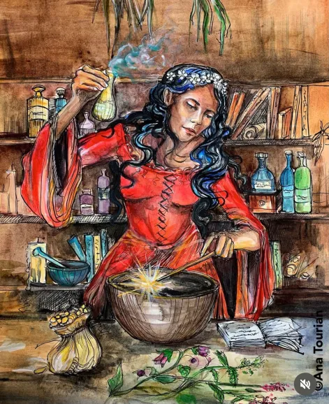 The Magician & Morgan le Fay – White Rose of Avalon